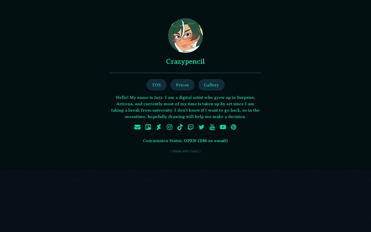 Crazypencilplays's Commissions